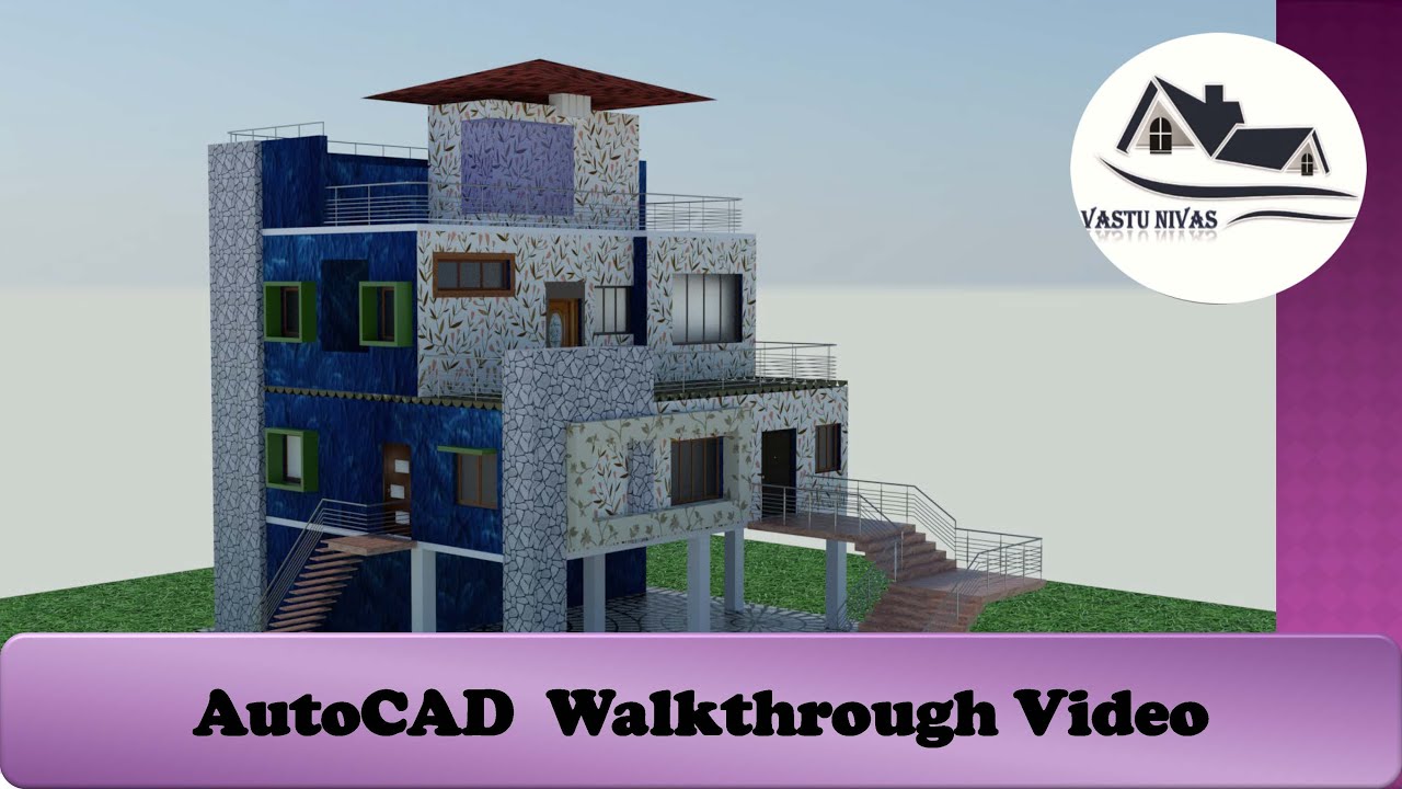 How to create walkthrough in AutoCAD||Walkthrough in Autocad tutorial ...