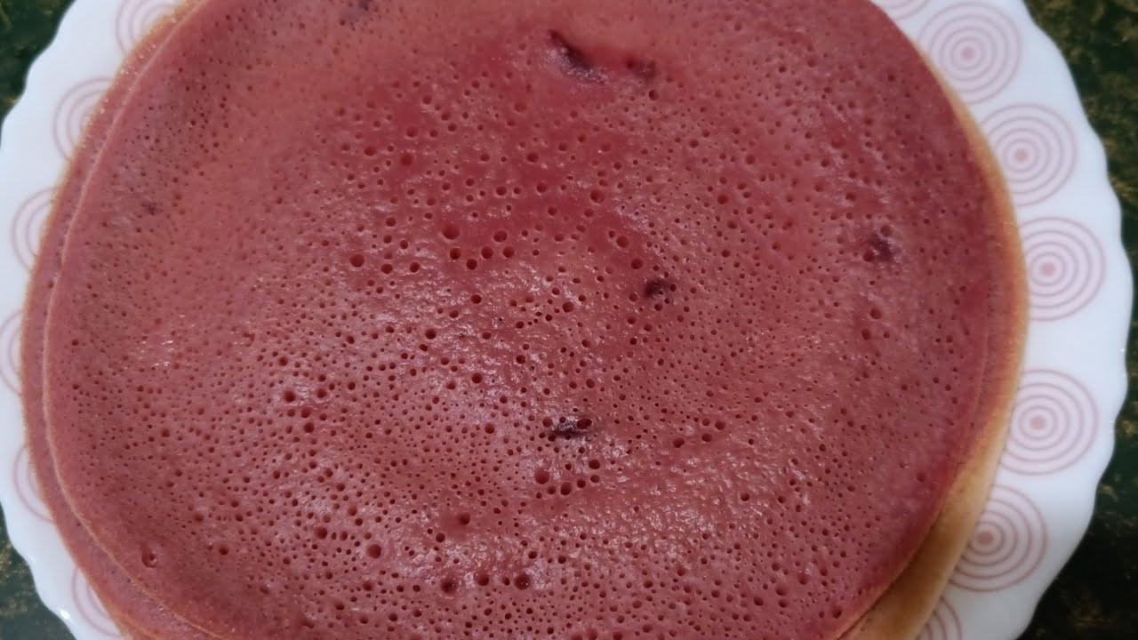 HOW TO MAKE HEALTHY PINK RAVA DOSA || HEALTHY BREAKFAST ||keralarecipe ...