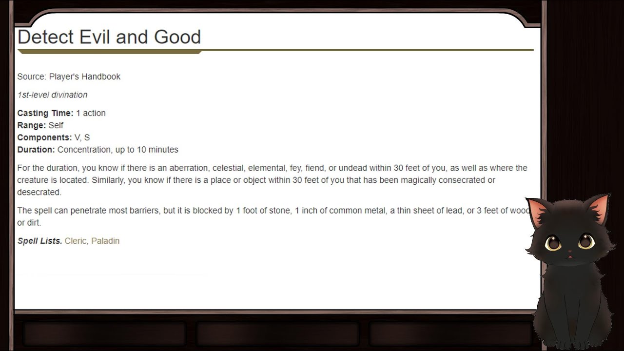 Spell With Me - Detect Evil and Good - YouTube