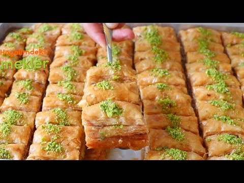 Dünyanın En Kolay Mucize Baklavasını Yaptım Sadece 4 Beze ile Kat Kat Oluyor / Baklava Tarifi