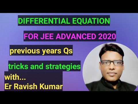 JEE advanced previous years question papers differential equation/IIT ...
