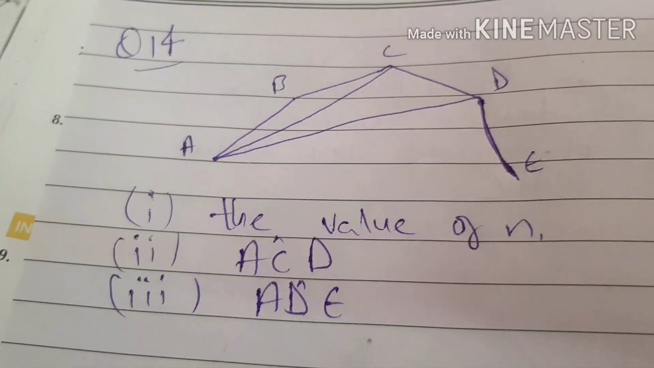 Polygons Ex 11c Q14 - YouTube