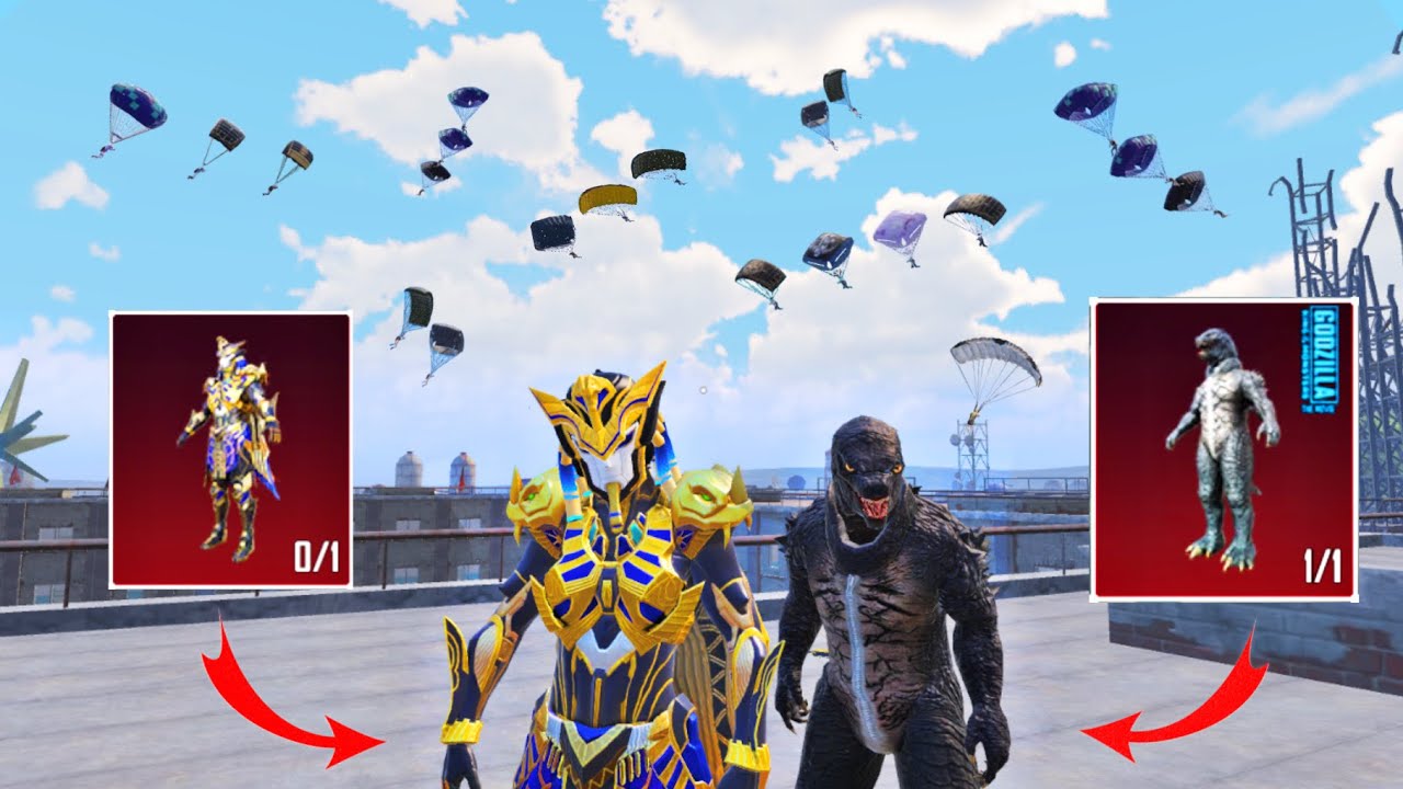 GODZILLA & PHARAOH X SUIT in a SAME MATCH🔥Pubg Mobile - YouTube