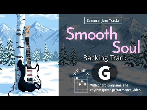 Snowy Smooth Soul Guitar Backing Track in G major