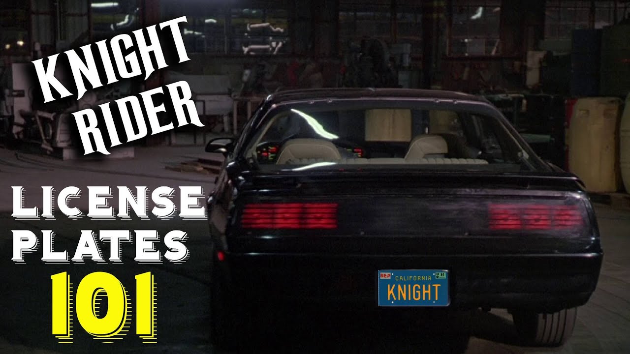 Screen Used Knight Rider License Plates - Who Made Them, Variations ...