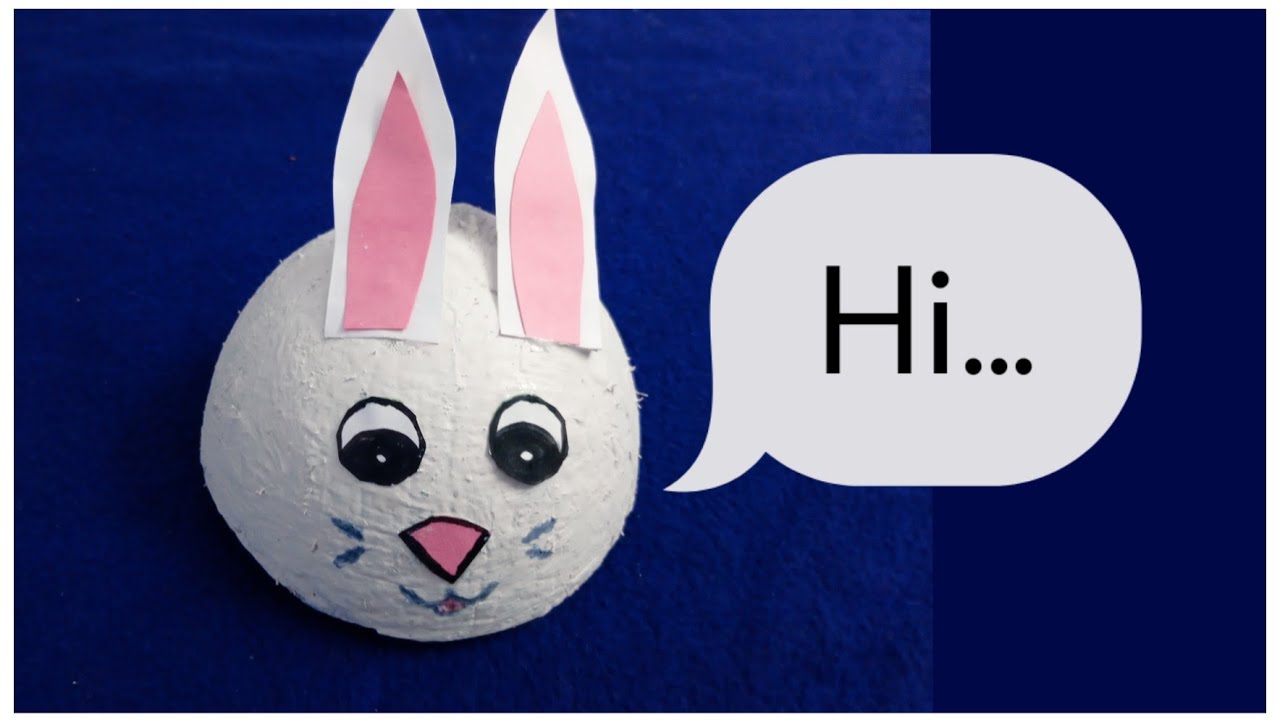 COCONUT SHELL RABBIT 🐰|Kids craft|craft from waste products - YouTube