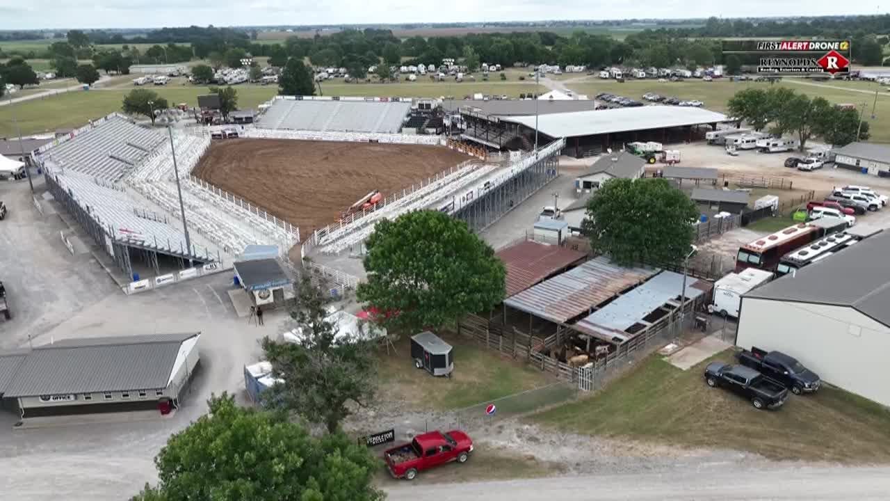 DRONE12: Sikeston Bootheel Rodeo preparations - YouTube