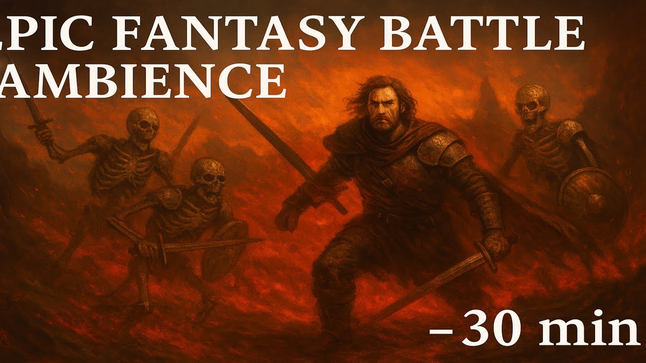 Epic Fantasy Battle Ambience – Dark War Music for Focus & Writing (30 ...