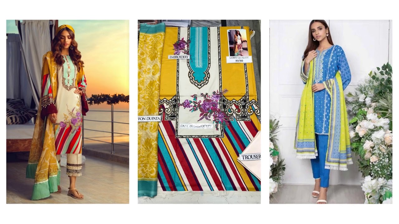 Ladies Cloths || Unstich Suits Designs || Women's Fashion - YouTube