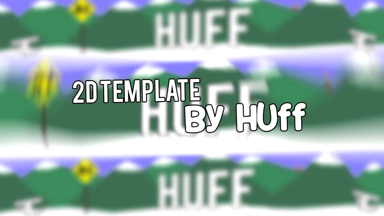 HUFF 2D BANNER SOUTH PARK STYLE TEMPLATE PSD ! - YouTube