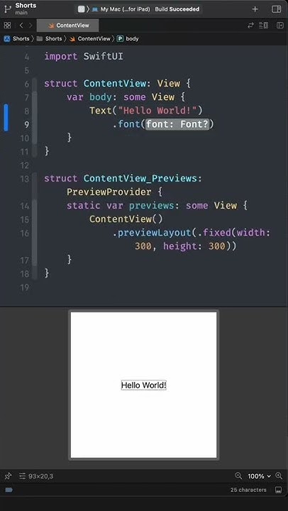 How to Add Text Custom Font in SwiftUI #shorts - YouTube