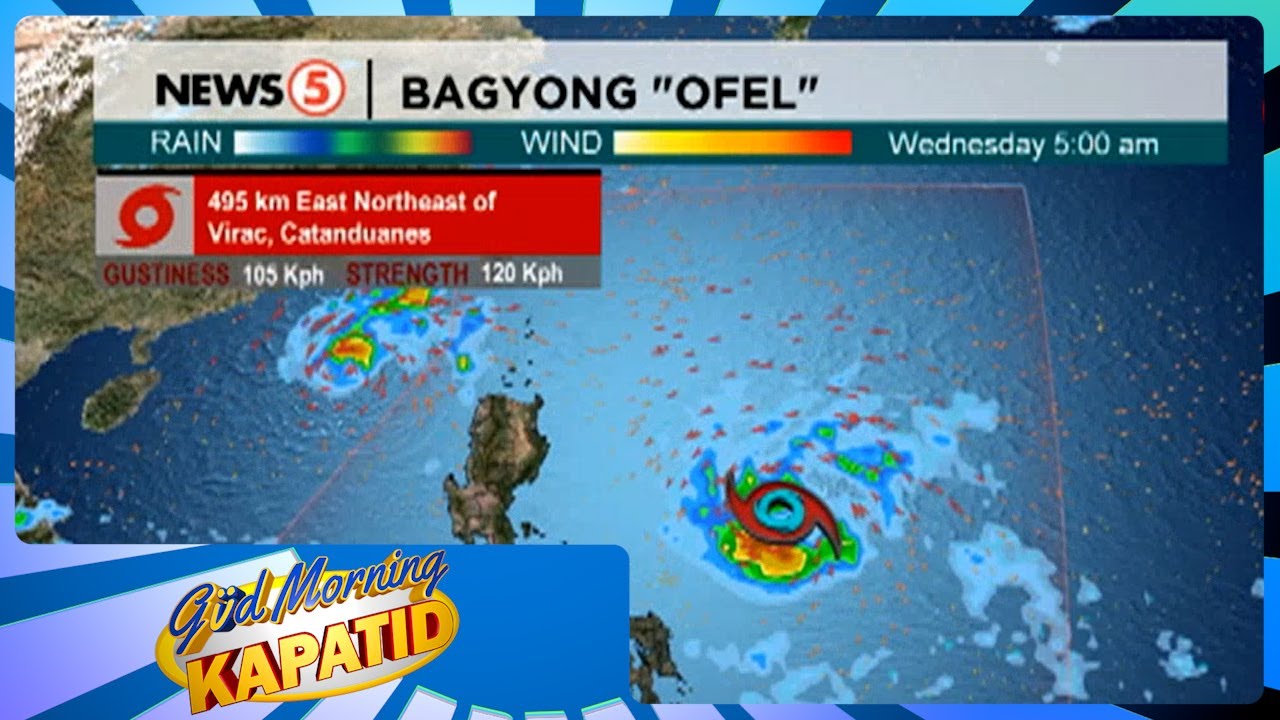 Bagyong Ofel, lumakas at tuluyan nang naging typhoon | Gud Morning ...