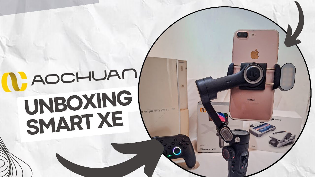 Melhor GIMBAL estabilizador BARATO para celular!.. Aochuan Smart XE ...