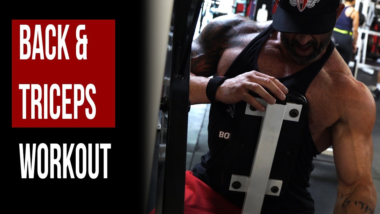 Back and triceps workout - YouTube