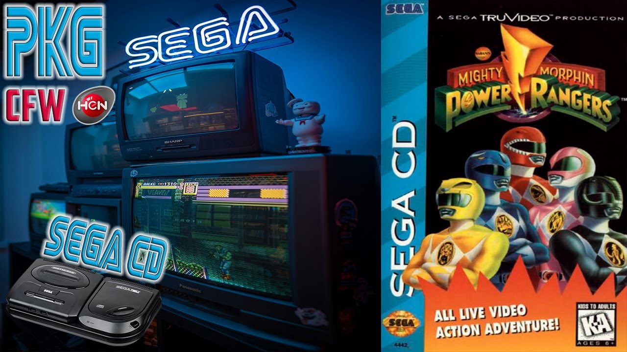 Mighty Morphin Power Rangers Sega CD PKG PS3 - YouTube