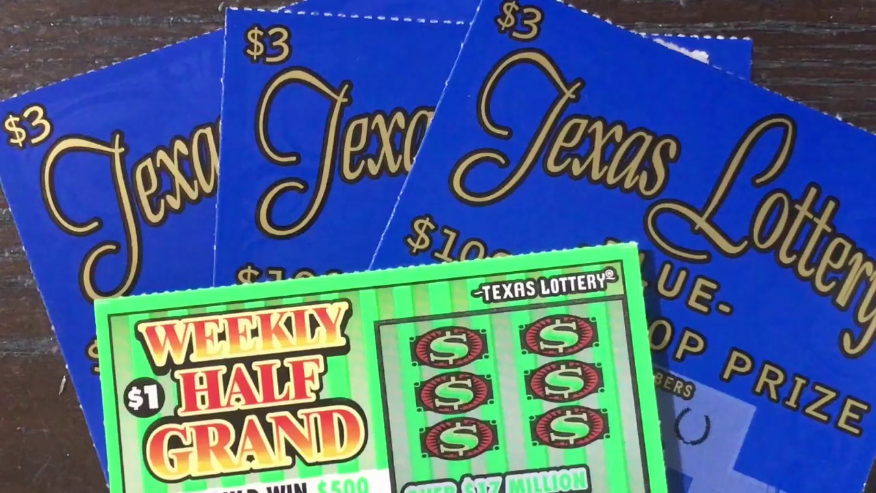 WIN! 3 x $3 Texclusive & $1 Weekly Half Grand Texas Lottery Scratch Off ...