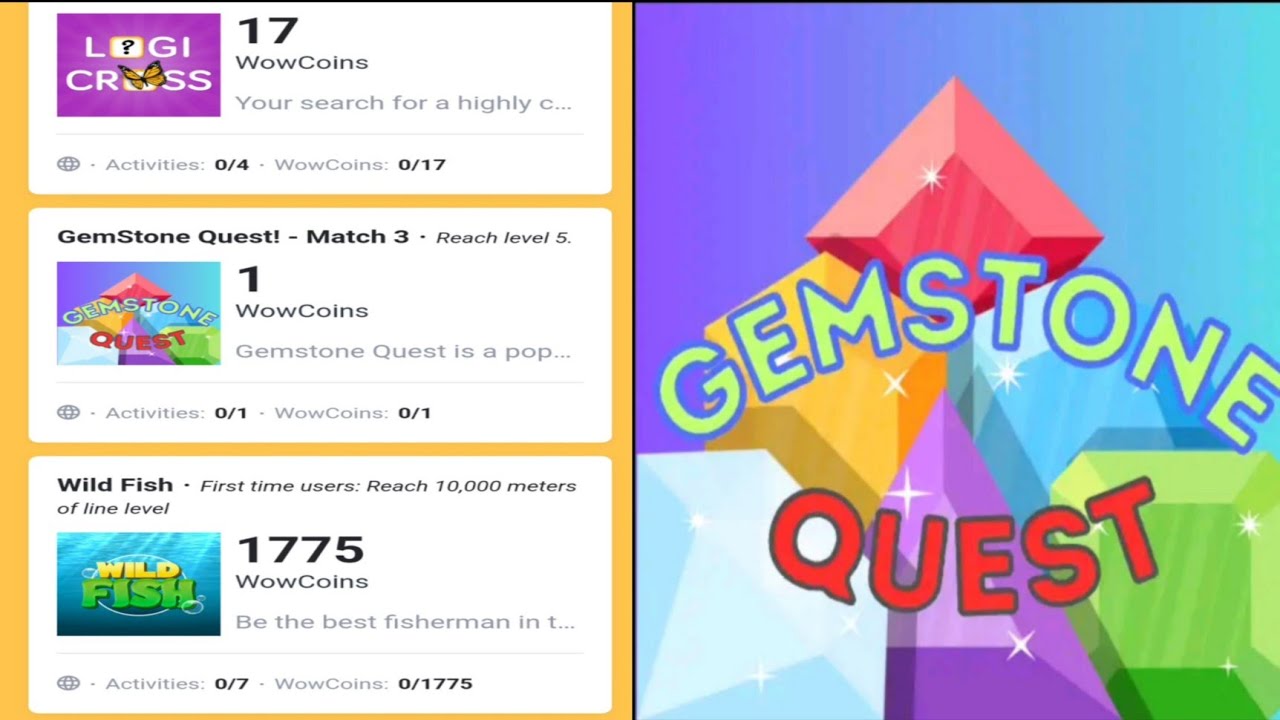 GameStone Quest Match 3 Free WoWCoins - YouTube