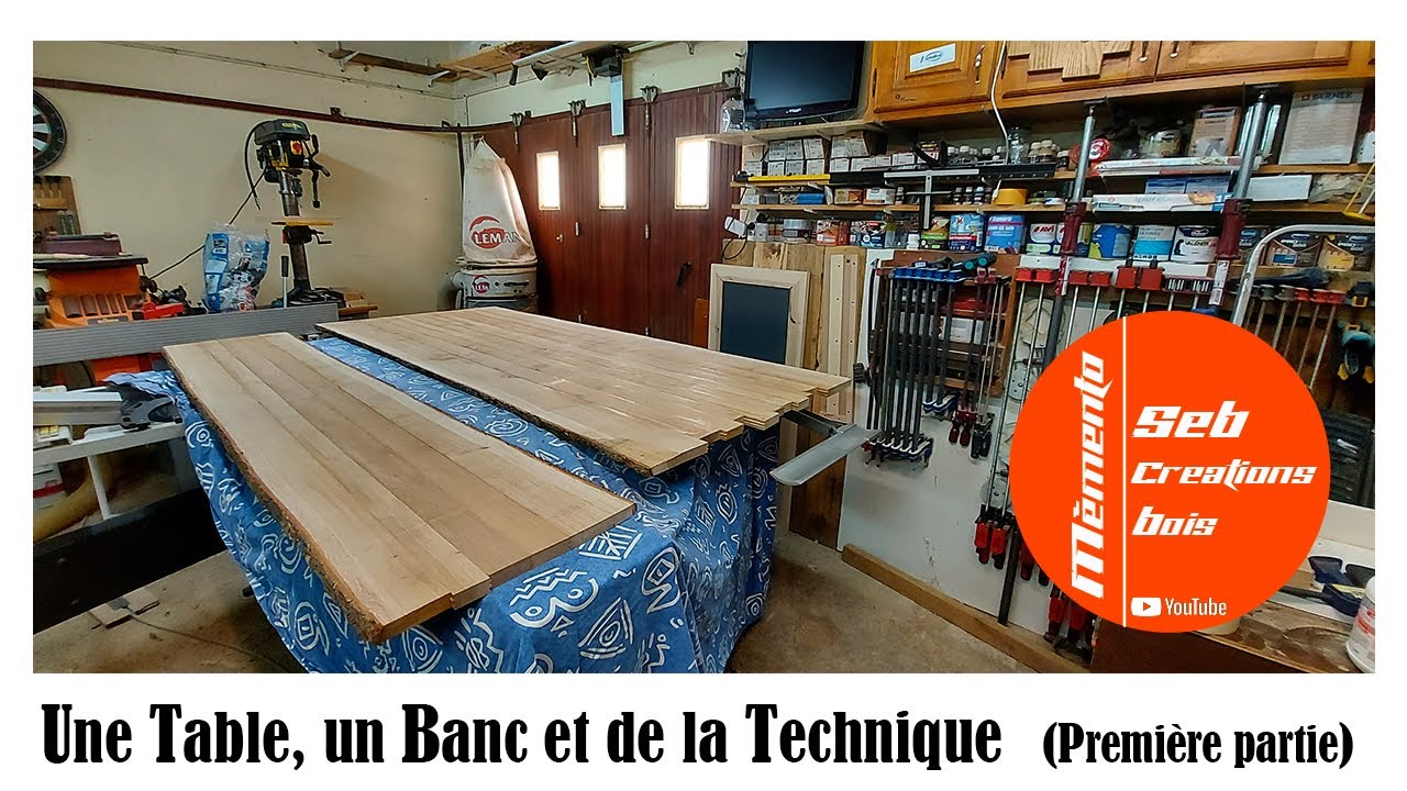 Une Table, un Banc et un peu de Technique... (Première partie). - YouTube