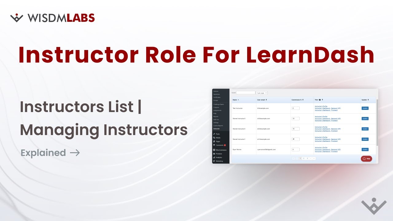 Instructors List | Managing Instructors | Instructor Role for Learndash ...