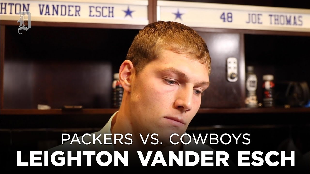 Leighton Vander Esch speaks to the media after Cowboys lose to Green ...