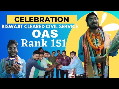 A small surprise celebration l Biswajit Dash cleared OPSC OAS I - YouTube
