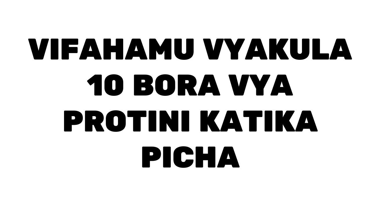 Vyakula vya protini! Top 10 vyanzo bora vya protini katika picha - YouTube