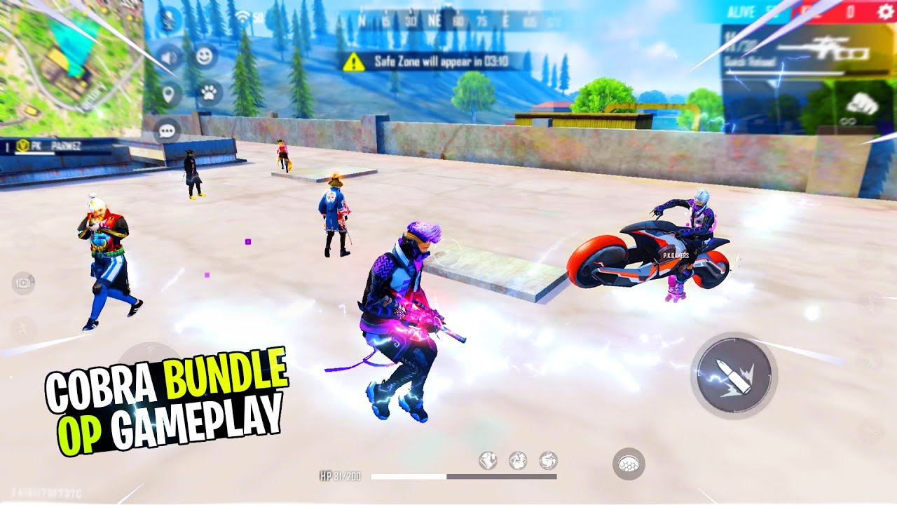 Cobra Bundle Op Gameplay In Factory Roof | Solo vs Squad Playing Free ...