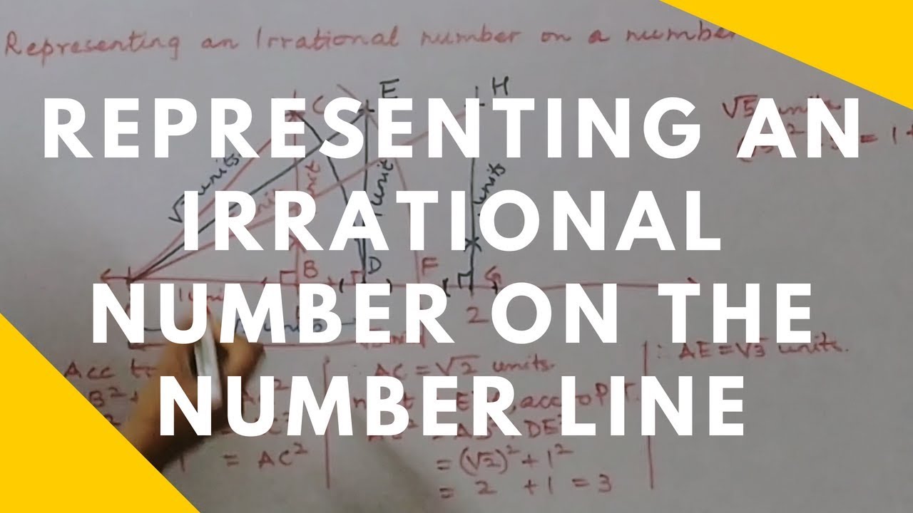 Representing an Irrational Number on the Number Line - YouTube