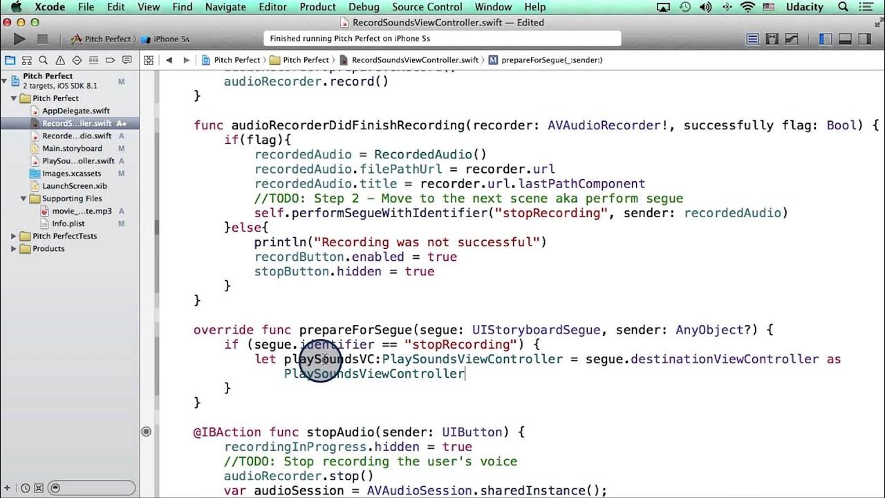 Passing the Model using prepareForSegue - Intro to iOS App Development with Swift - YouTube