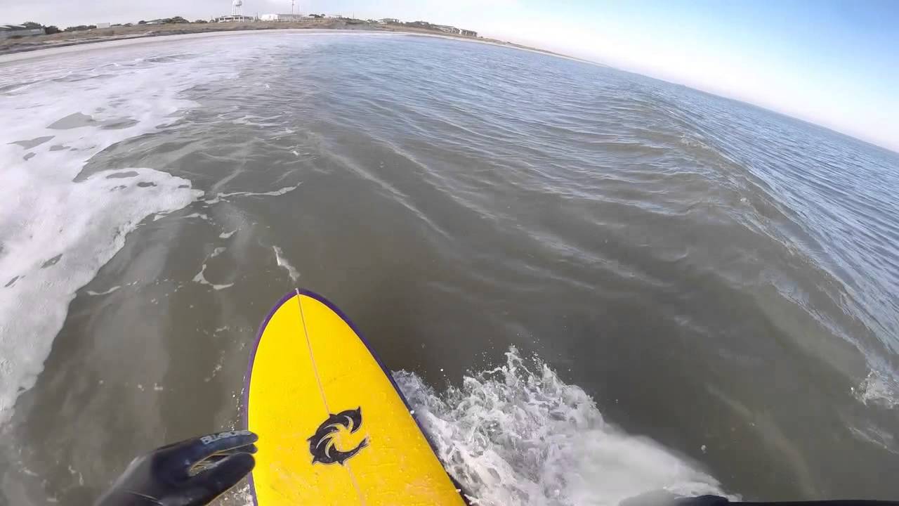 Surfing tybee island ga. - YouTube