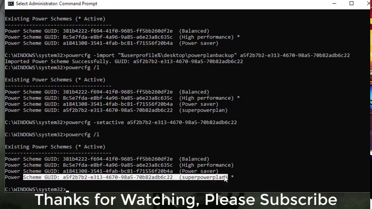 How to Export and Import a Power Plan in Windows 10 (Tutorial) - YouTube
