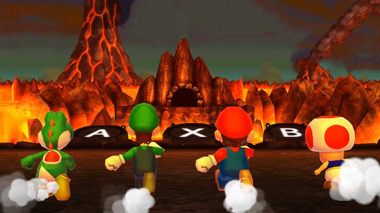 Mario Party: Island Tour Minigames - Mario vs Yoshi vs Luigi vs Toad ...