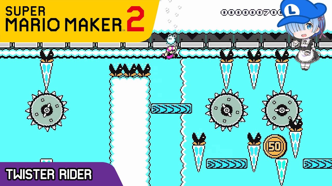 [Super Mario Maker 2 Team 0%] Twister Rider by over13 (60fps) - YouTube