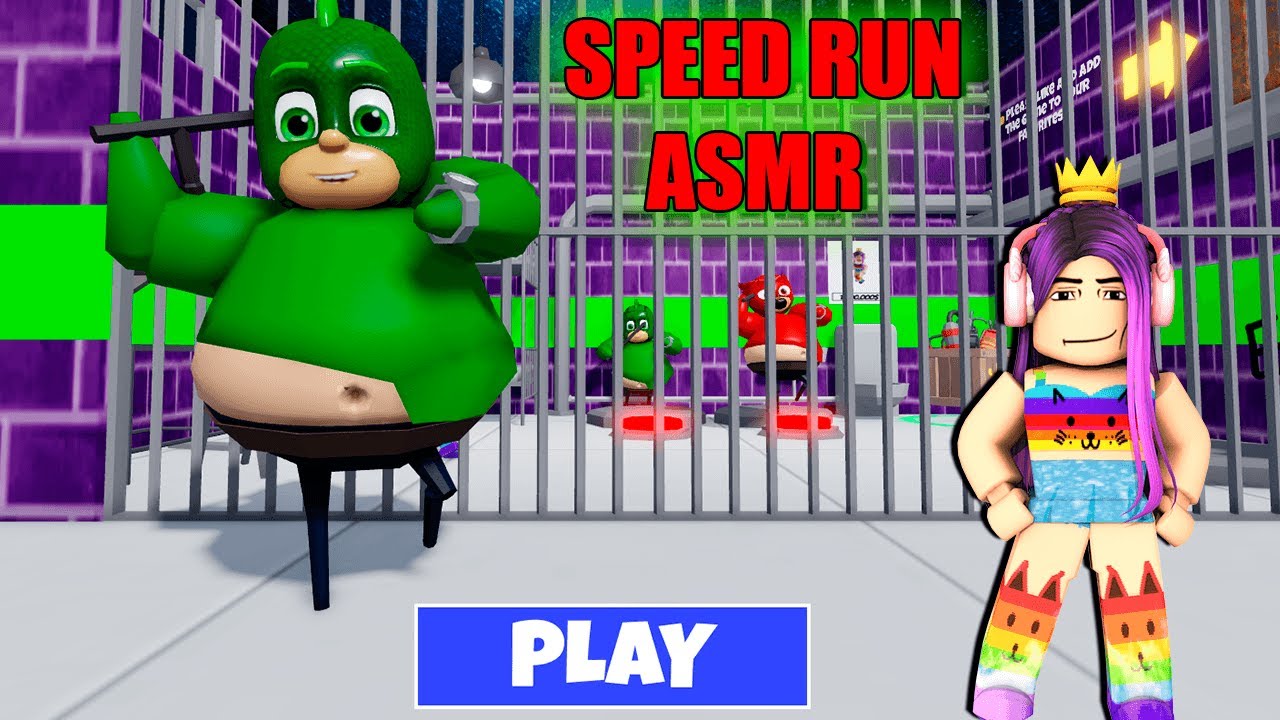 SPEED RUN - SPEED RUN PIJAMAS MASK BARRY'S PRISON RUN (Obby) - YouTube