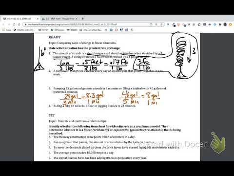 MVP Math 1 Lesson 2.2 Ready, Set, Go - YouTube
