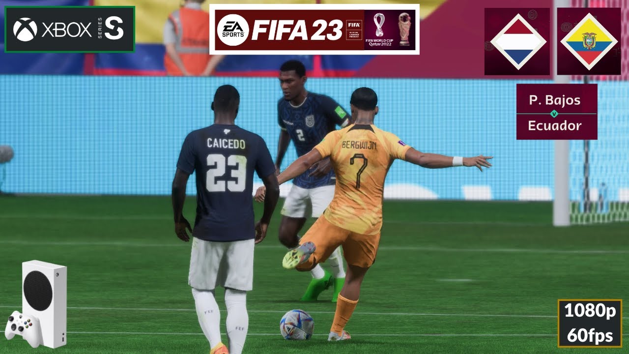 PAÍSES BAJOS vs ECUADOR - FIFA 23 XBOX SERIES S GAMEPLAY - MUNDIAL ...