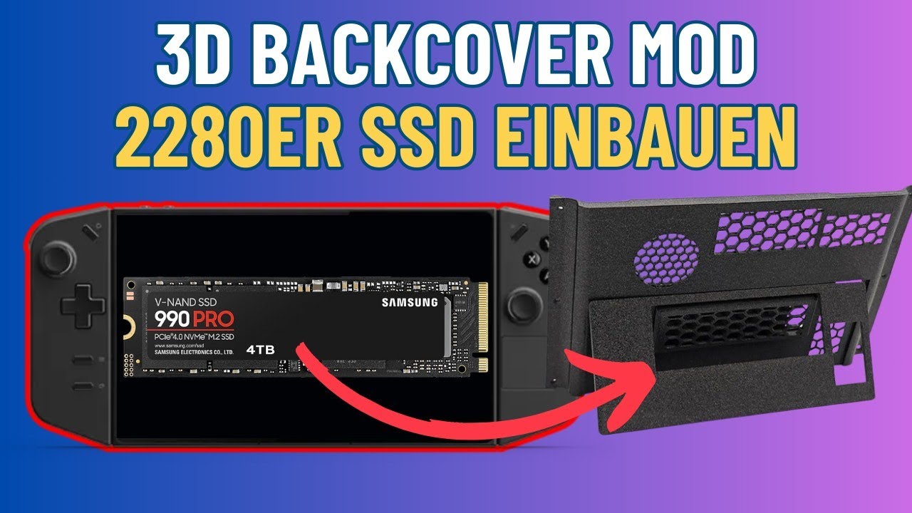 Lenovo Legion Go - 2280er SSD Mod - günstig bis zu 4 TB nutzen mit 3D ...