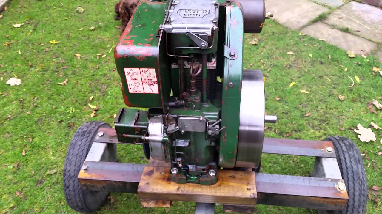 Lister LT1 engine - YouTube