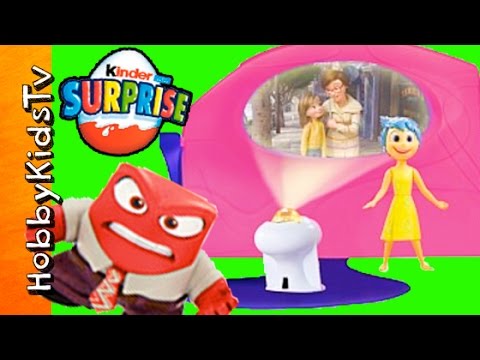 INSIDE OUT Headquarters + Minion KINDER Surprise Egg HobbyKidsTV - YouTube