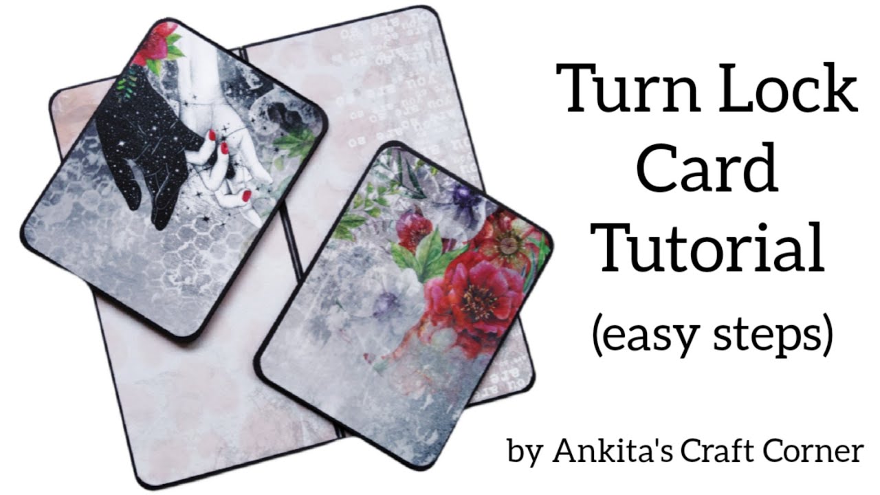 Turn Lock Card Tutorial | Scrapbook card ideas - YouTube