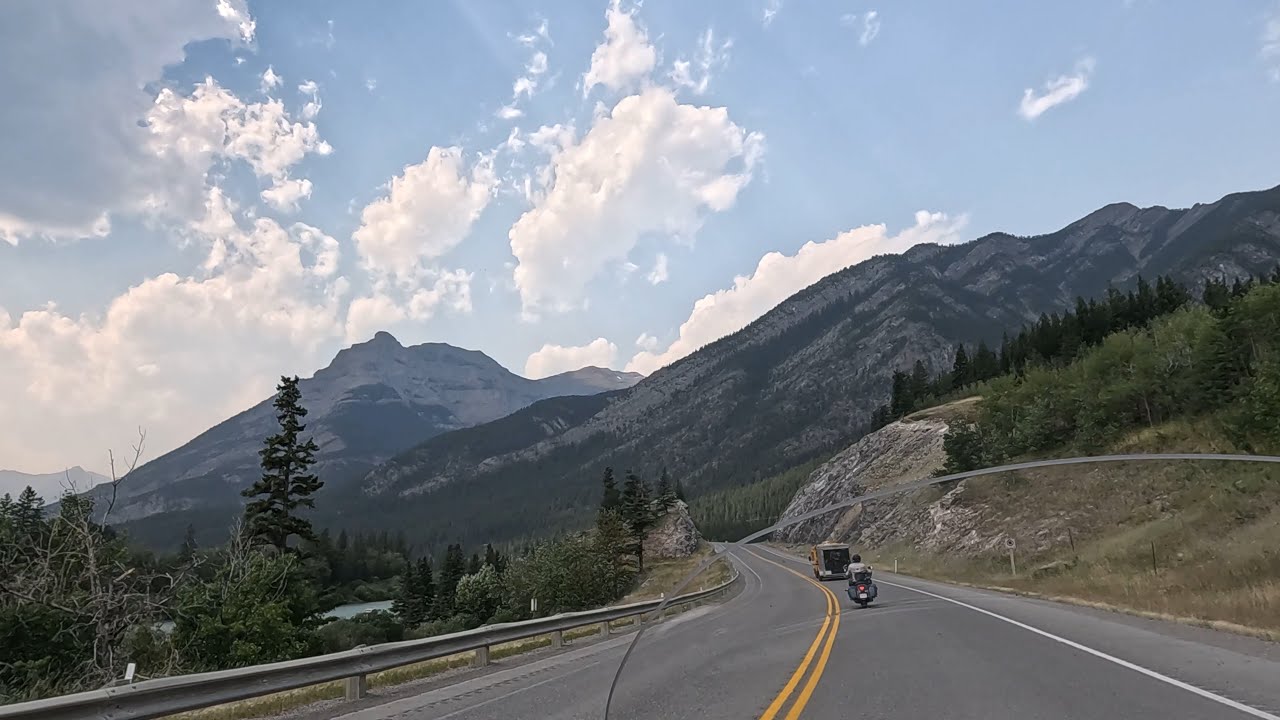 Highway 1A to Banff - YouTube