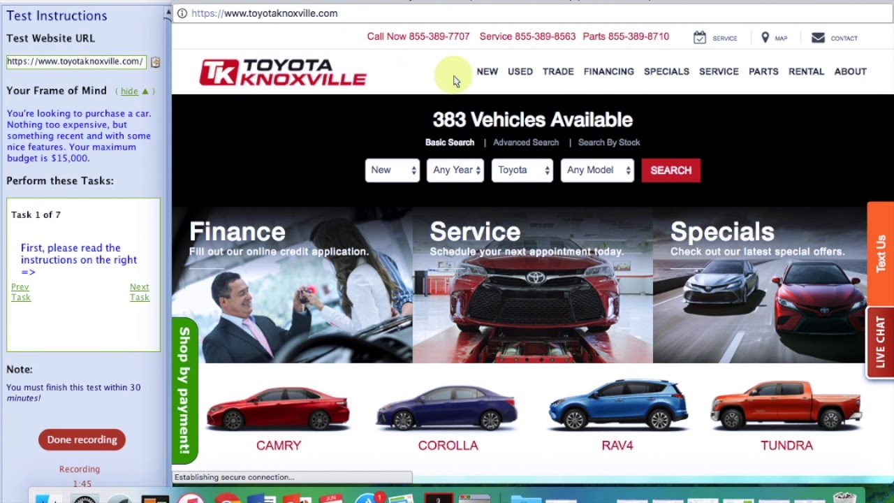 Impression Test ("5-Second Test") Example - Trymata - YouTube