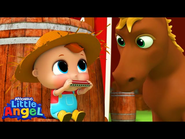 Horse Whisperer Had A Farm | Animal Learning Videos | Little Angel Kids ...