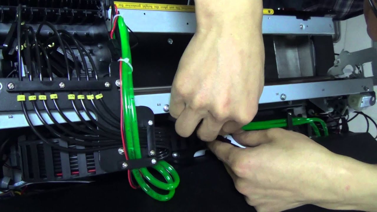 How to Remove Print Head Data Cable - YouTube