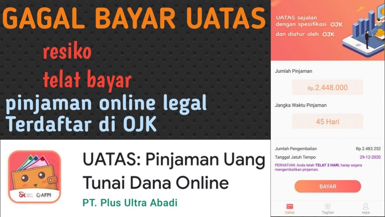 Pinjol UATAS telat bayar - YouTube