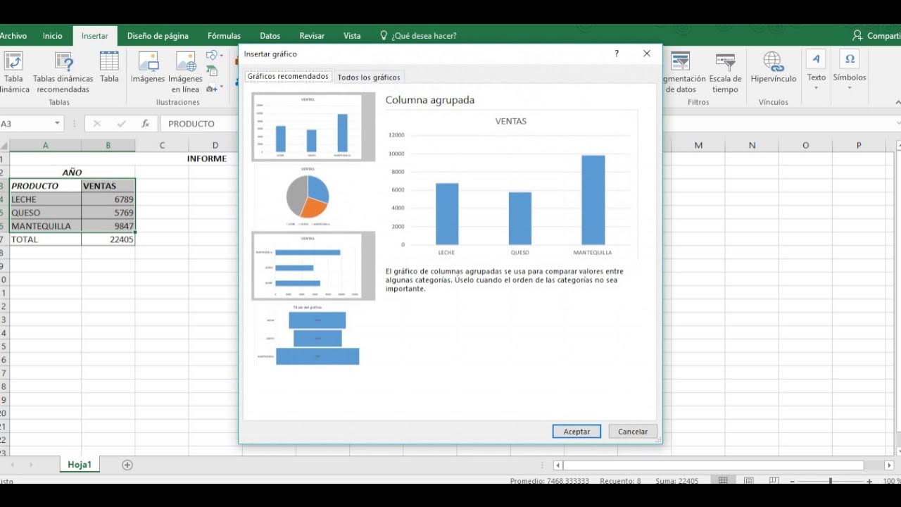 COMO CREAR UN INFORME EN EXCEL - YouTube