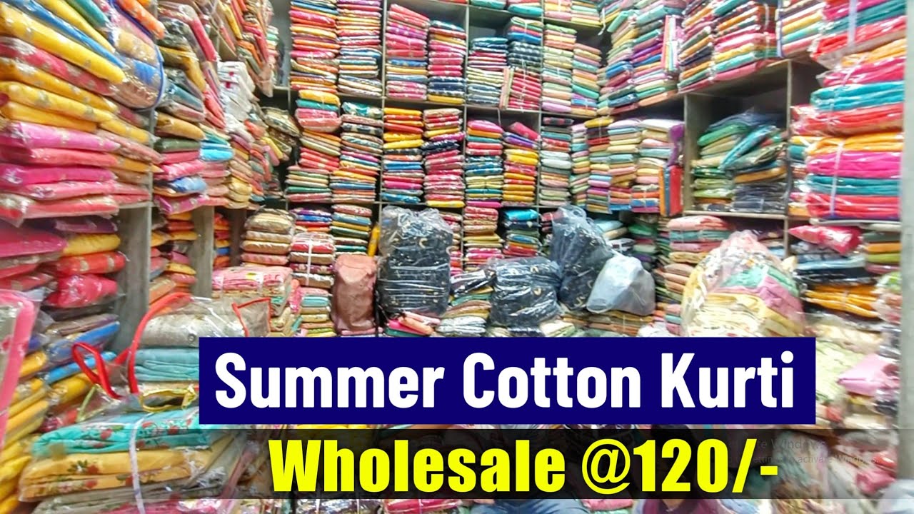 Kurti Wholesale Market in Kolkata // Biggest Wholesale Counter - Huge ...