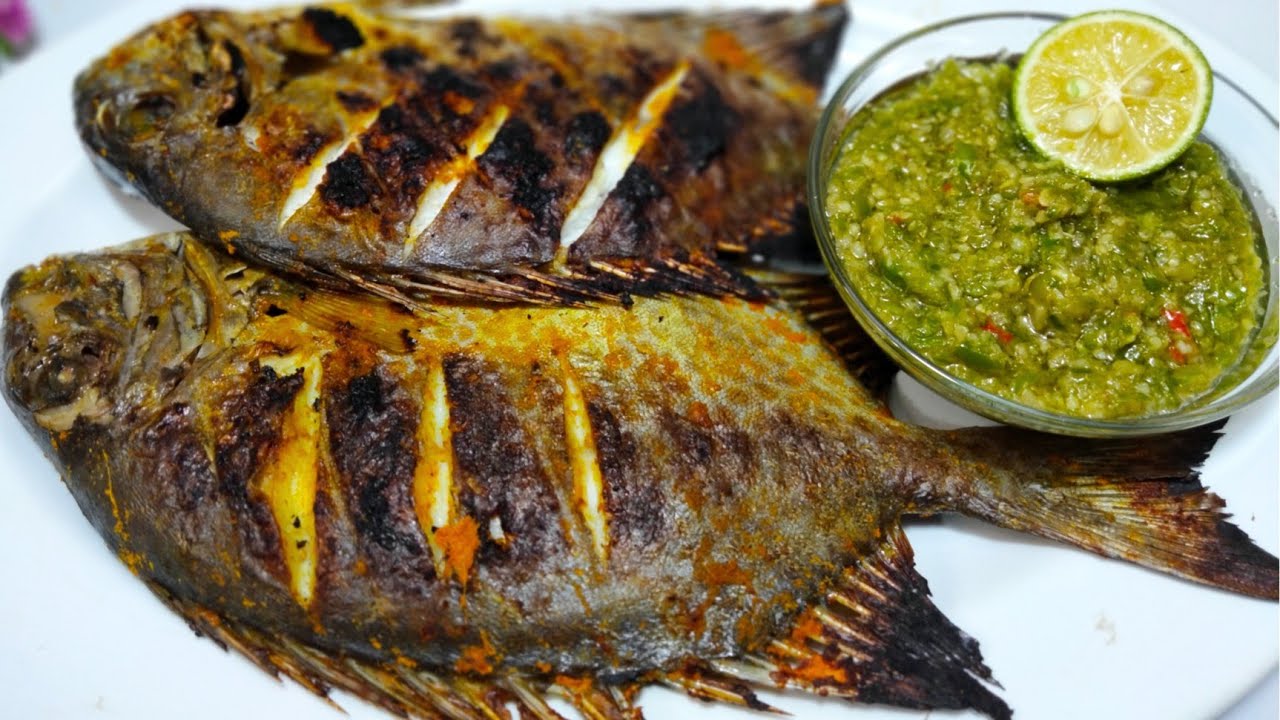 Wajib Coba!! Resep Ikan Lebam Bakar/Ikan Baronang Beserta Sambalnya ...