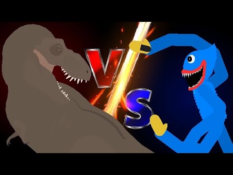 Rexy vs huggy wuggy stick nodes pro - YouTube