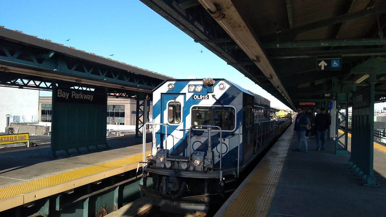 NYC Subway: Work Train Bypassing Bay Parkway via West End - YouTube